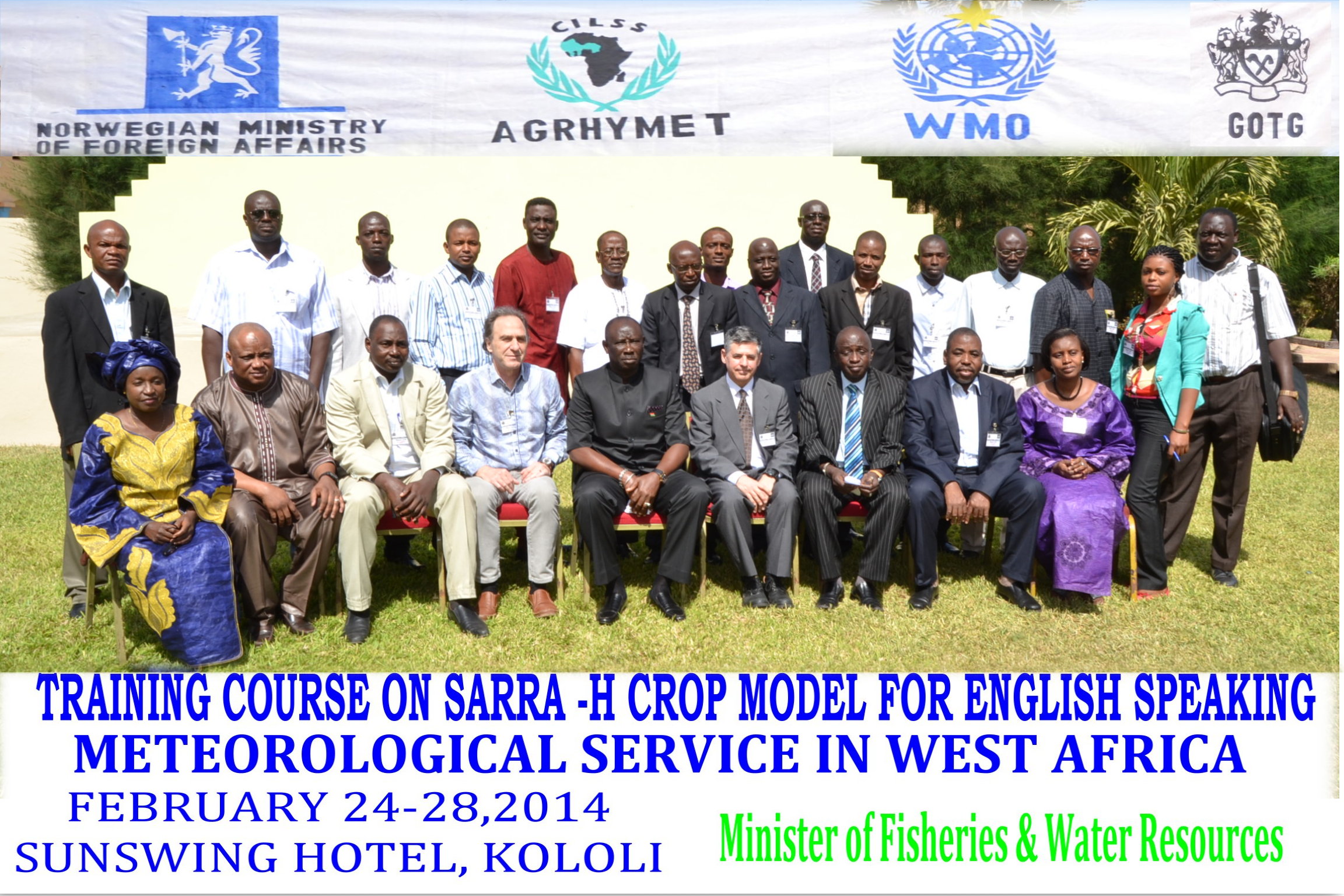 Training Session on SARRA-H Crop Model Operational Implementation