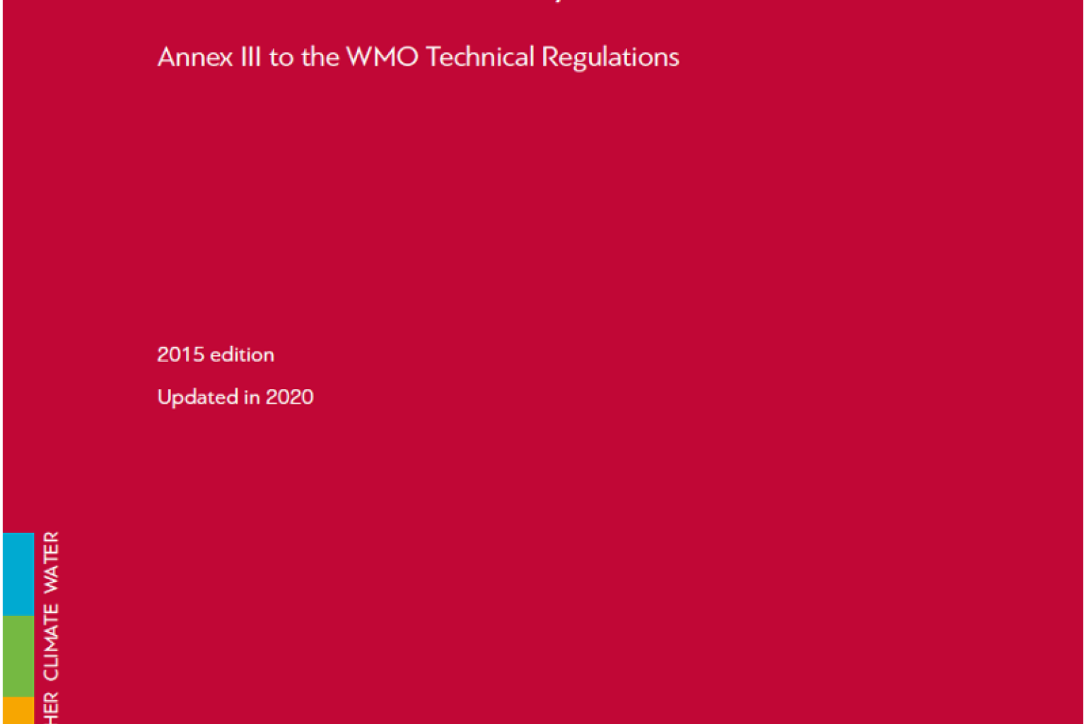 Aviation | News | 2021-01-05 | WMO publishes update to WMO-No. 386 ...