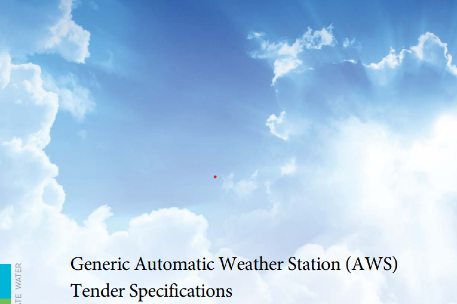 Generic Automatic Weather Station (AWS) Tender Specifications are now ...