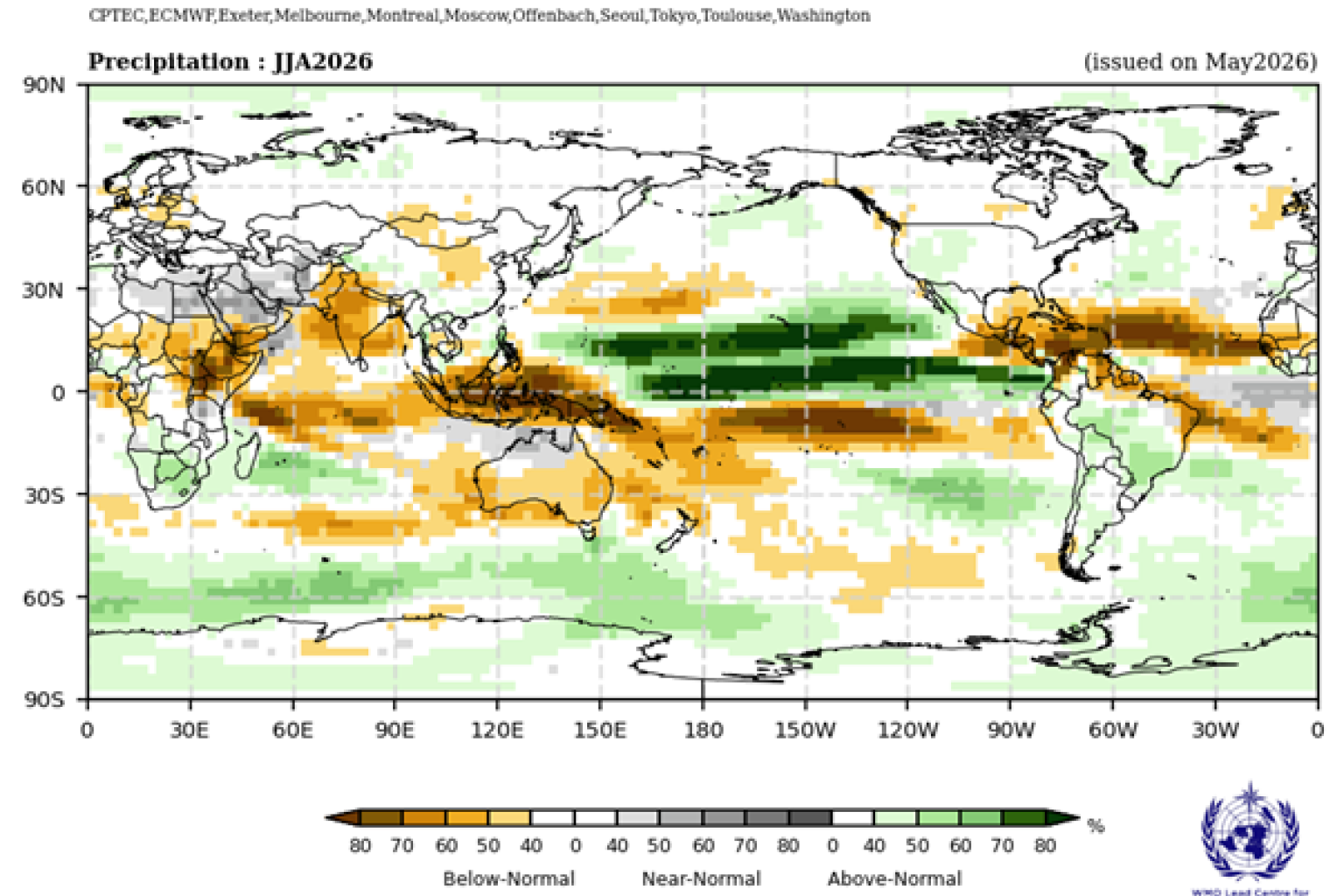 Global Seasonal Climate Update for June-July-August 2026