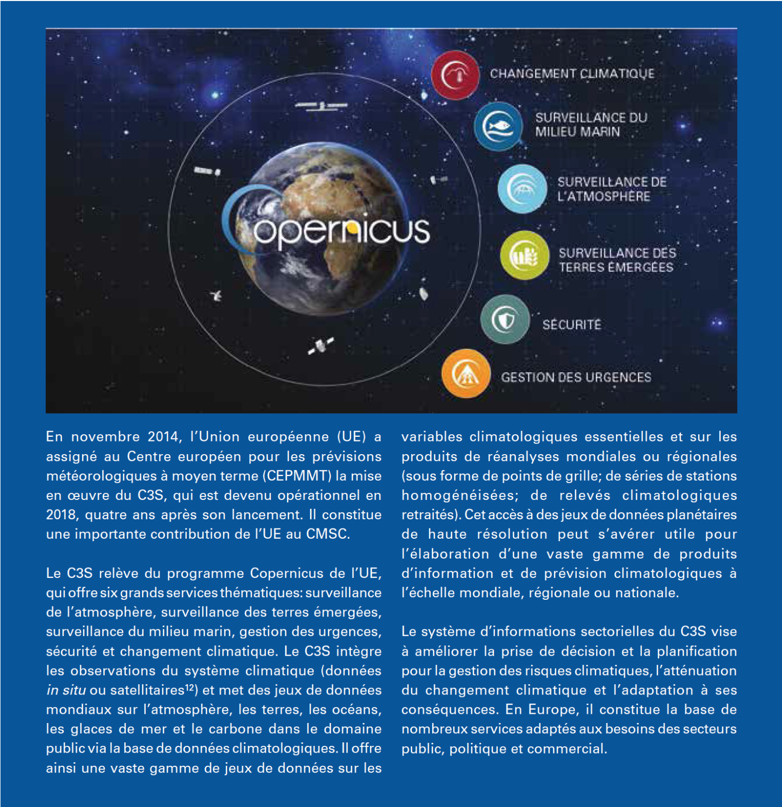 Copernicus s’associe à l’OMM dans le cadre du CMSC | Organisation ...