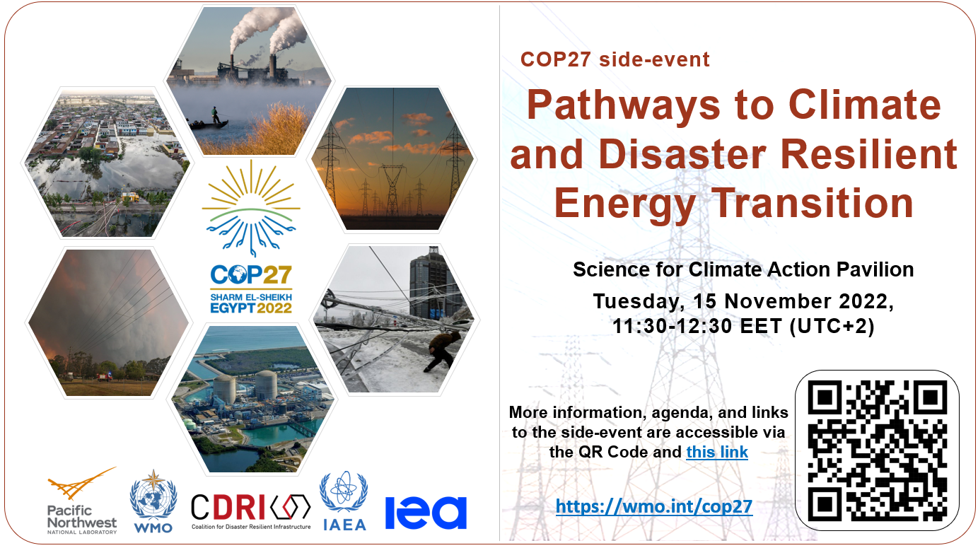 COP27 side-event: Pathways to Climate and Disaster Resilient Energy ...